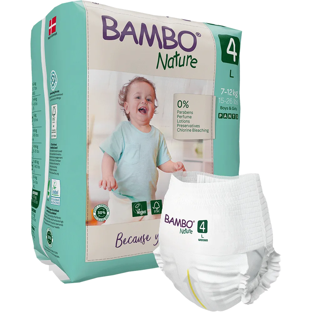 Eco-labeled Pant style Diapers with Wetness Indicator - L – Antling ...